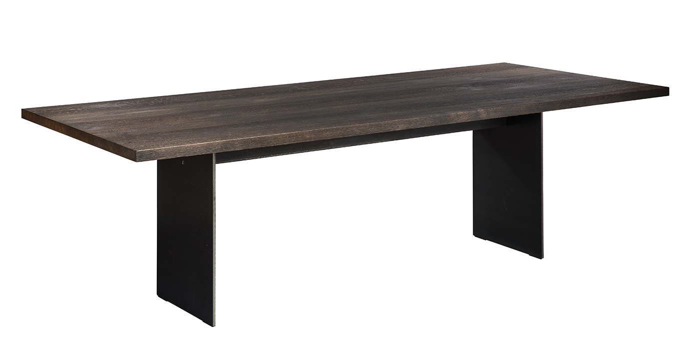 SC 41 Tisch Esstisch T 100 cm Janua Eiche geräuchert anthrazitgeölt ...