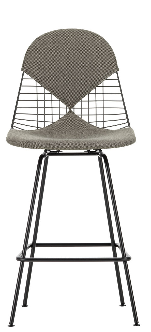 Eames Wire Bar Stool Barhocker Medium mit Sitz- und Rückenpolster Vitra | VITRA 41226600