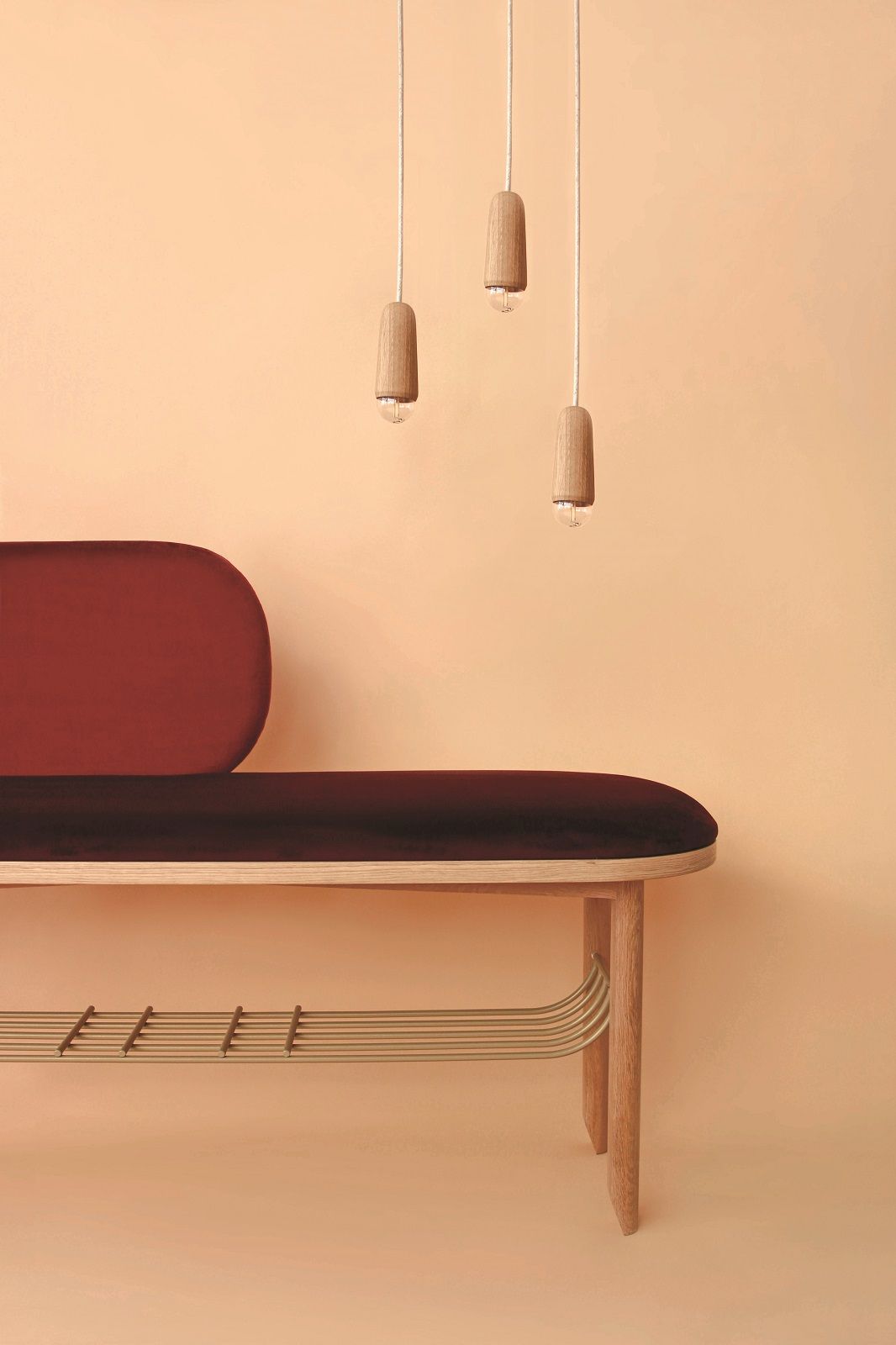 Luce Suspension Pendelleuchte Hartô | S: Ø 5,5 x H 14,5 cm | Eiche ...