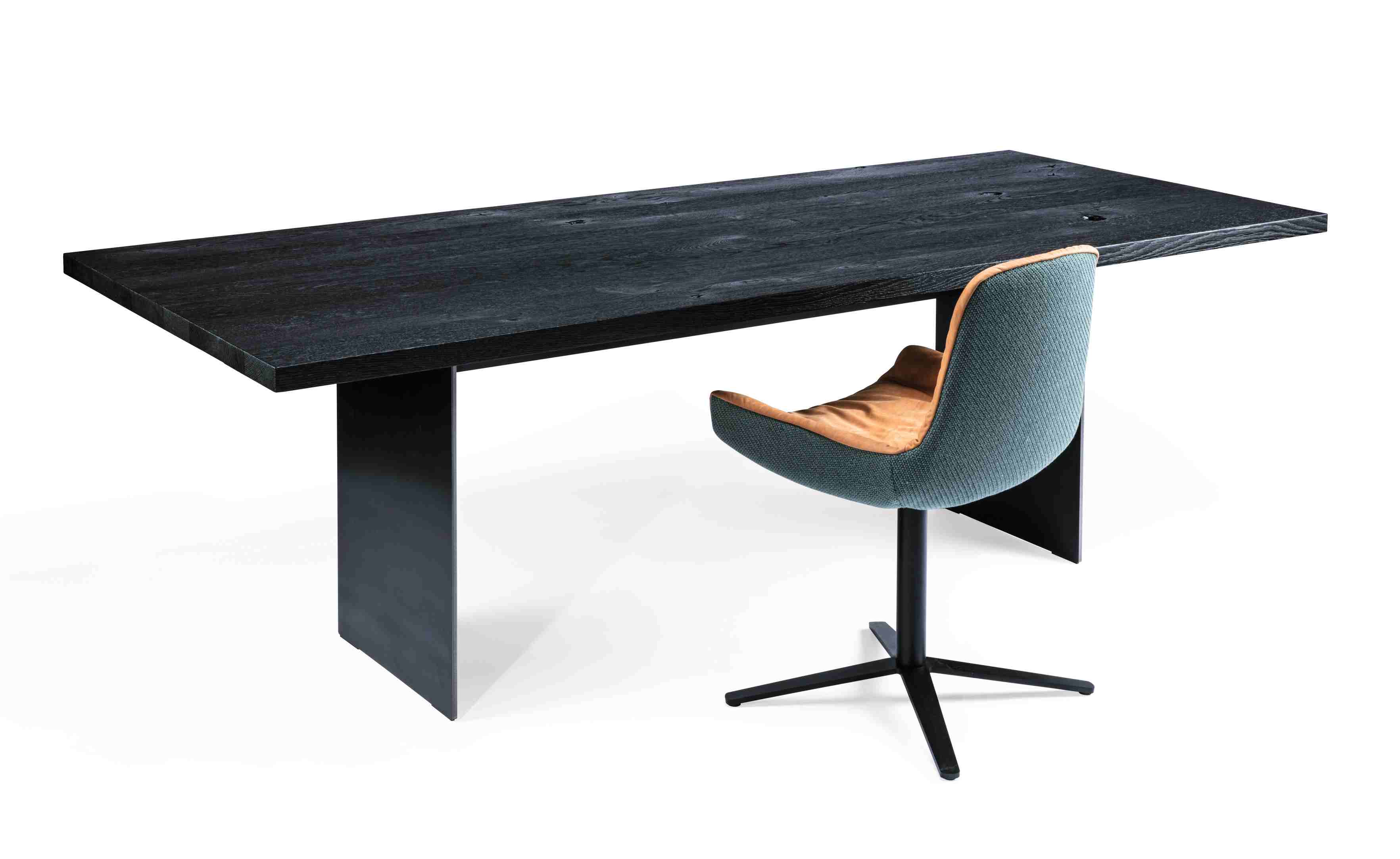 SC 41 Tisch Esstisch T 100 cm Janua Eiche geköhlt (Ton schwarz ...