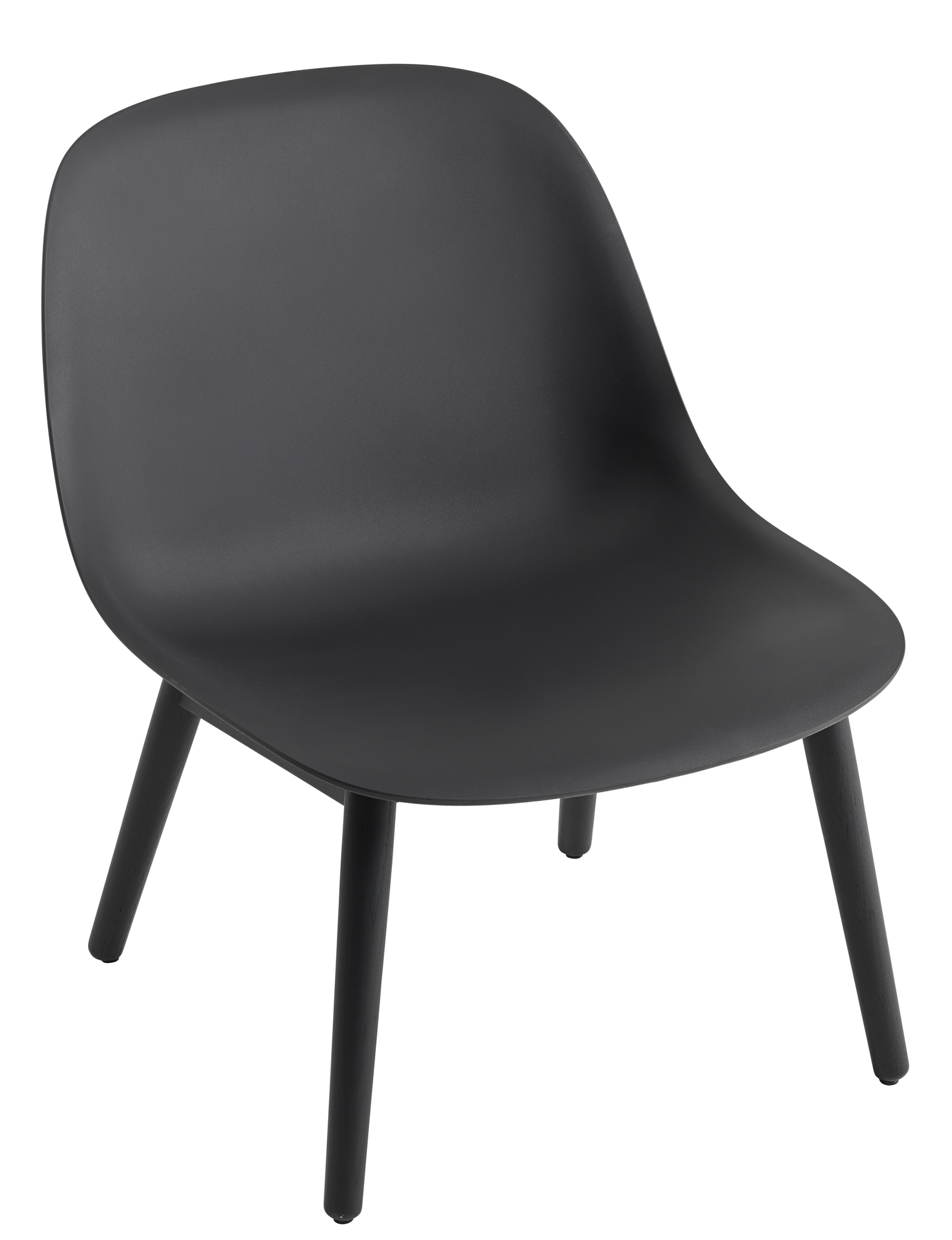 Fiber Lounge Chair Wood Base Stuhl Muuto - einrichten-design.de