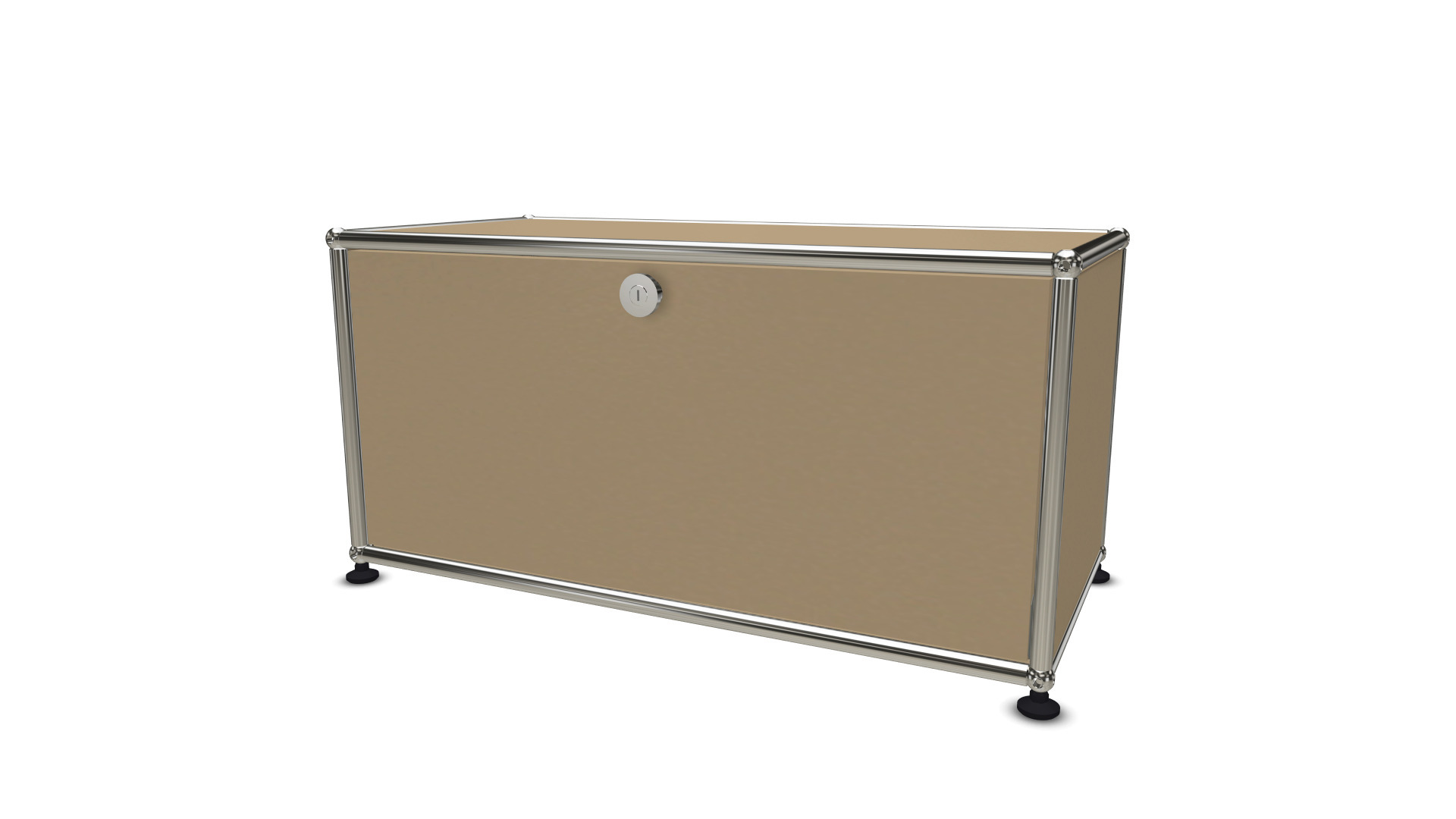 USM Haller Lowboard mit einer Klappe beige | Beige | USM LOWBOARD 1 ...