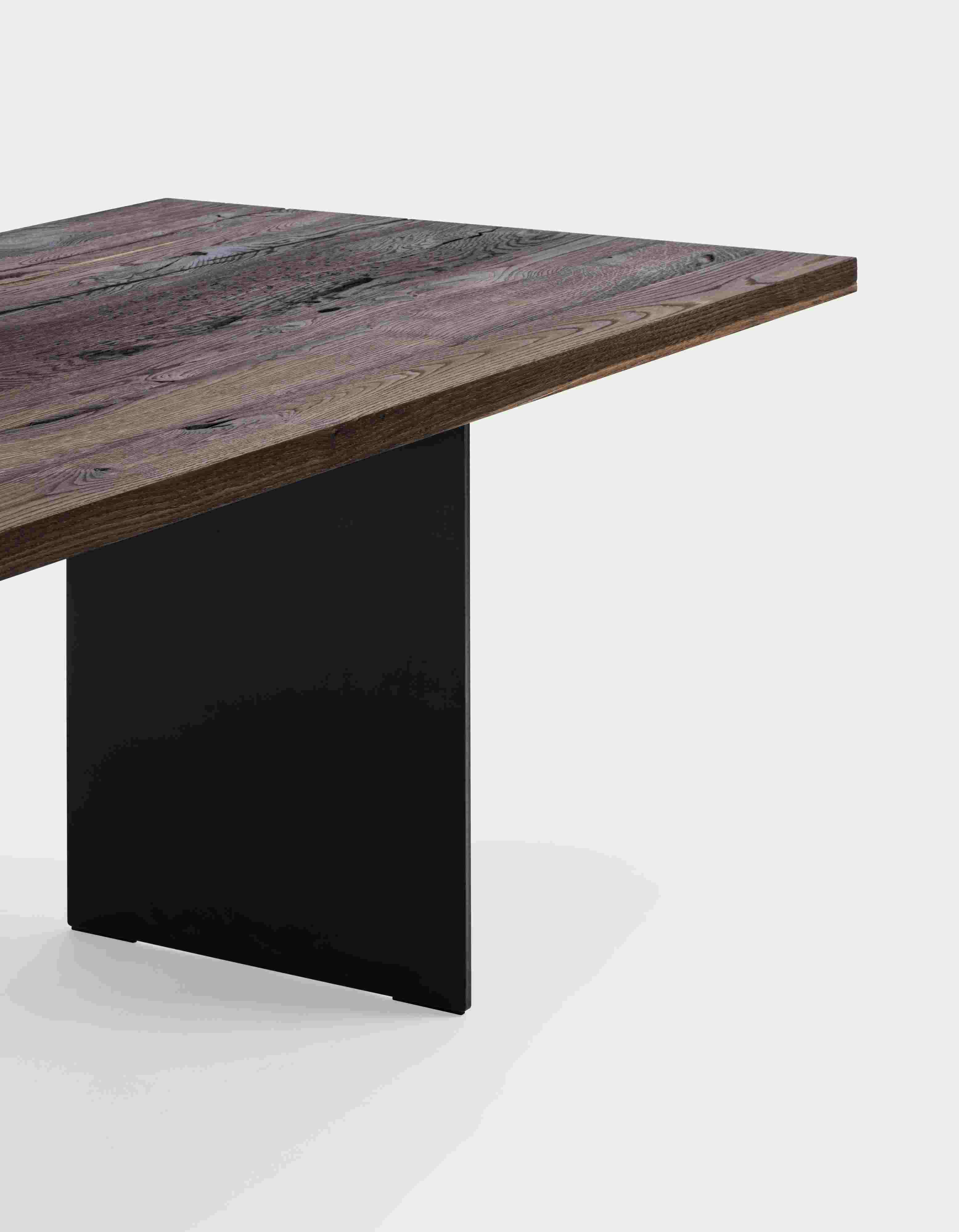 SC 41 Tisch Esstisch T 100 cm Janua Eiche geräuchert anthrazitgeölt ...