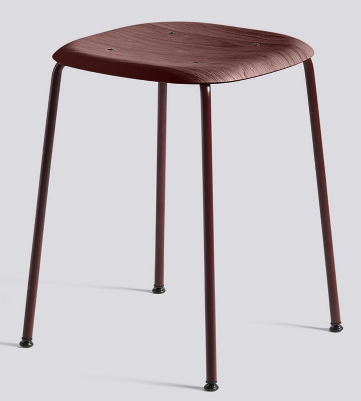 Soft Edge 70 Stool Hocker Hay | schwarz/staubgrün wasserbasierter lack ...